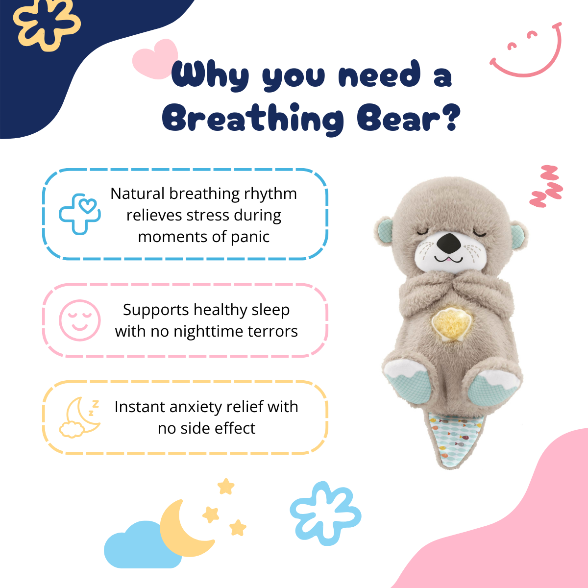 Ceeprints® Breathing Bear Sleepy Otter