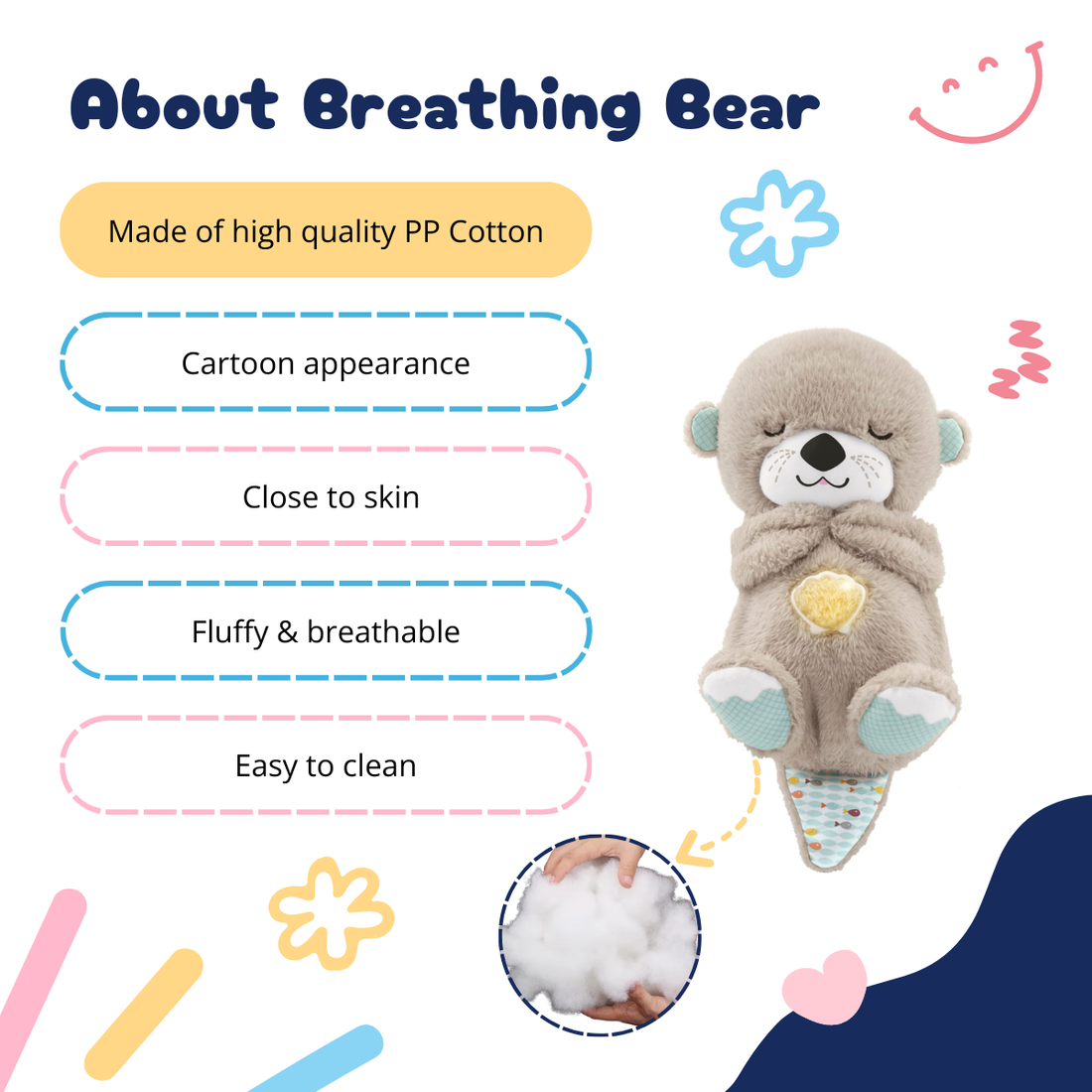 Ceeprints® Breathing Bear Sleepy Otter